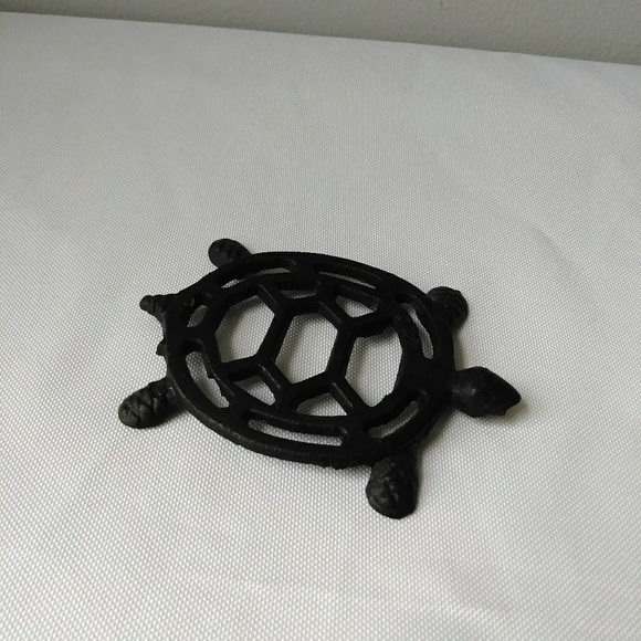 Vintage | Accents | Decorative Black Small Metal Turtle Trivet | Poshmark